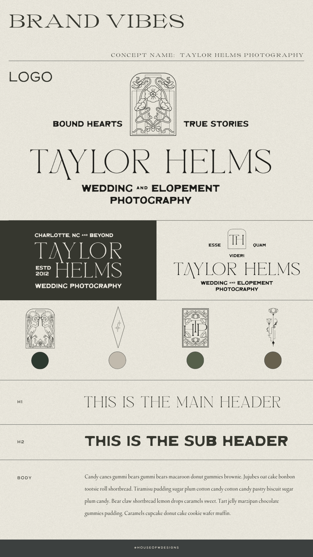 Art Deco Brand Design for Photographers
